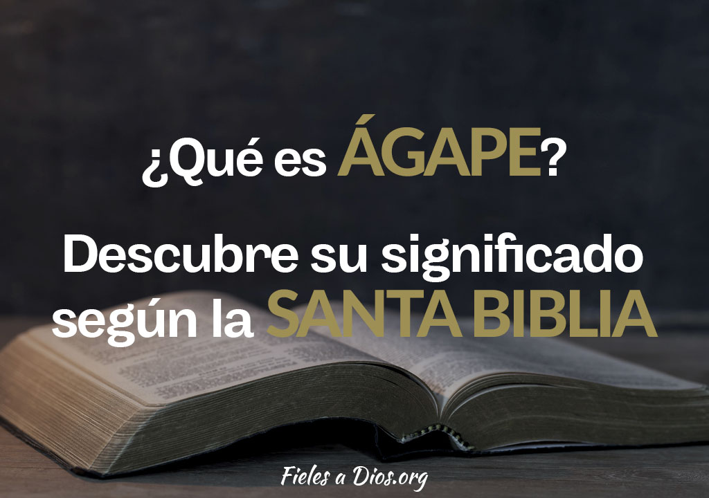 ¿Que es Ágape? Descubre su Significado Según la Santa Biblia | Fieles a ...