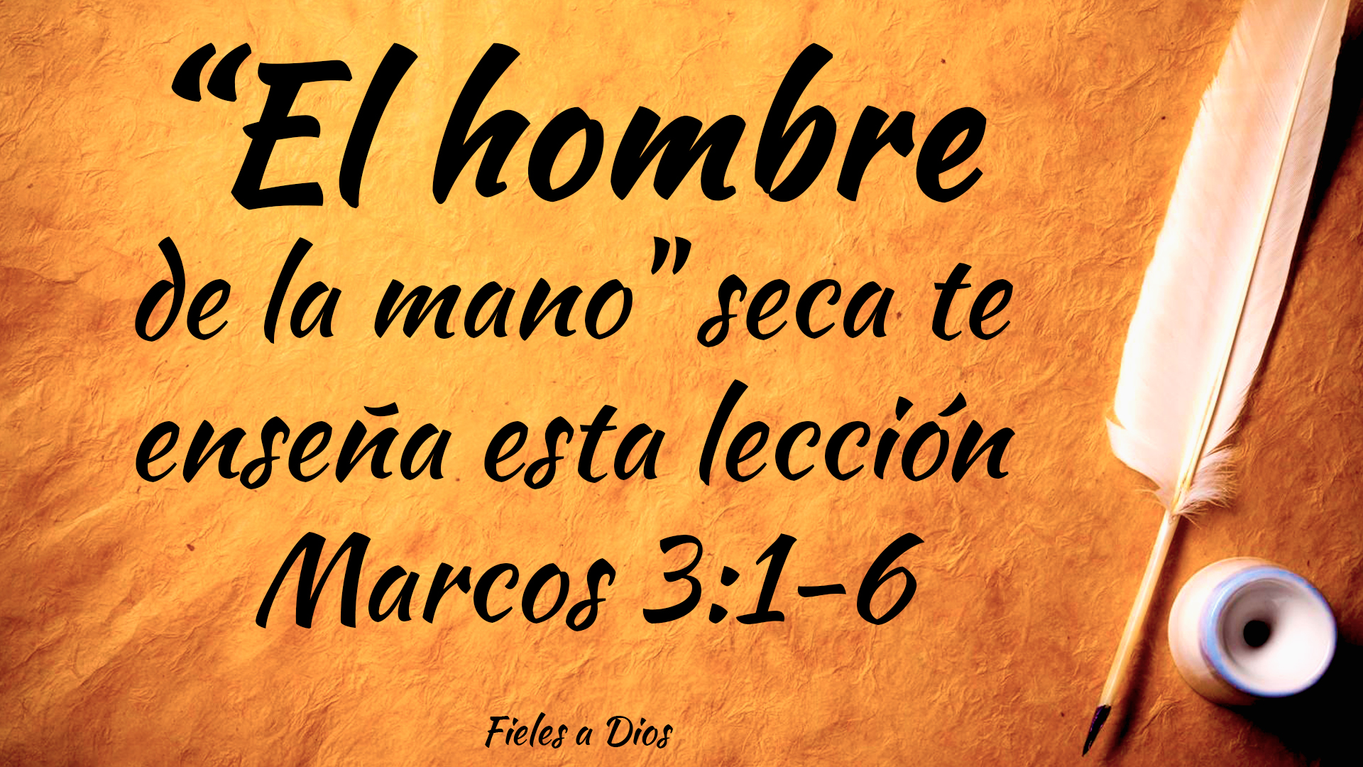 "El Hombre de la Mano Seca” Te Enseña esta Lección – Marcos 3: 1-6 ...