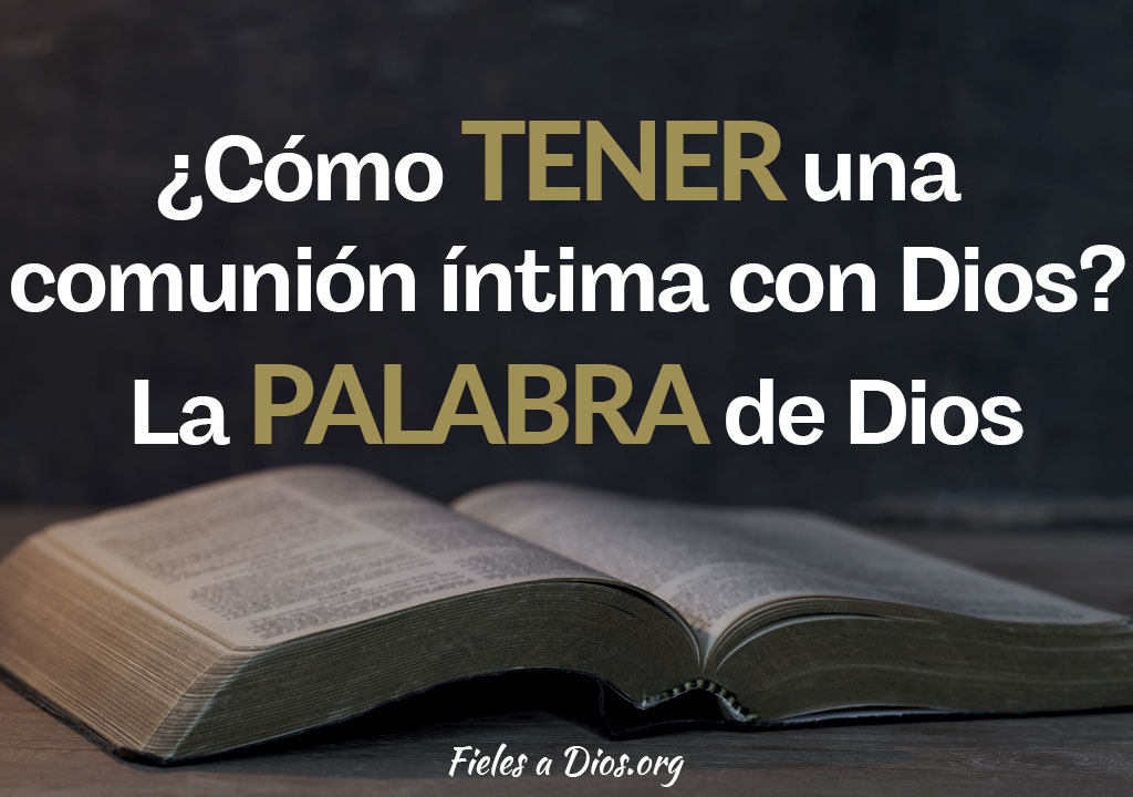 Cómo Tener Una Comunión íntima Con Dios La Palabra De Dios Fieles A